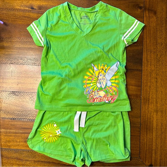 Disney | Pajamas | Disney Kids Pajama Set Big Girls Size 2 Tinker Bell ...